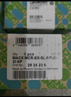 1 PC NEW PHOENIX CONTACT macx mcr-ex-sl-rpssl-2i-sp IN BOX 2946236 | eBay