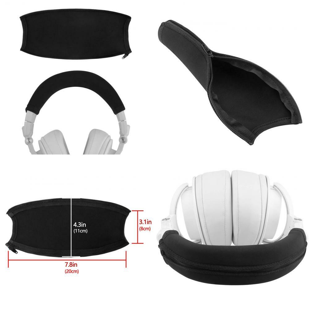 Geekria Headband Cover Compatible with ATH M50x, M50xWH, M50xBB Black ...