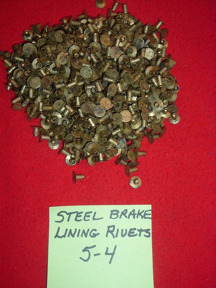 BRAKE RIVETS - 5-3 or 5-4 or 5-6 STEEL BRAKE SHOE LINING / CLUTCH ...