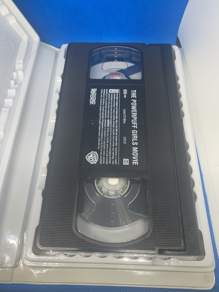 The Powerpuff Girls Movie - VHS, 2002 Cartoon Network Y2k Clamshell ...