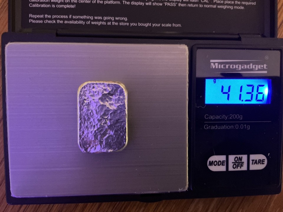 Hand Poured .999 Pure Silver Ingot 41.35g | eBay UK