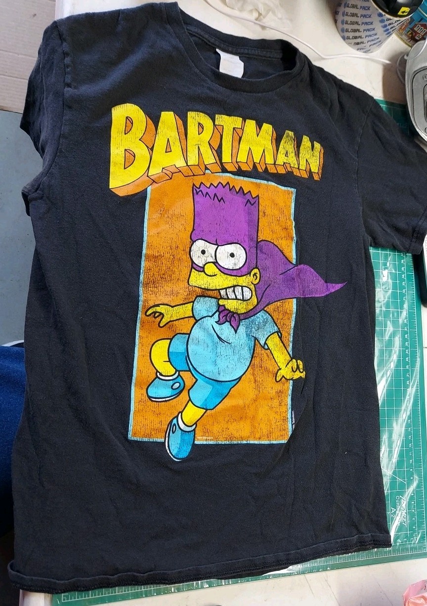 Bartman The Simpsons Vintage Graphic Adult T-Shirt Sm… - Gem