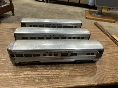 3 AMT Santa Fe Aluminum Passenger Cars: Diner, Indian Arrow Obs, 3160 ...