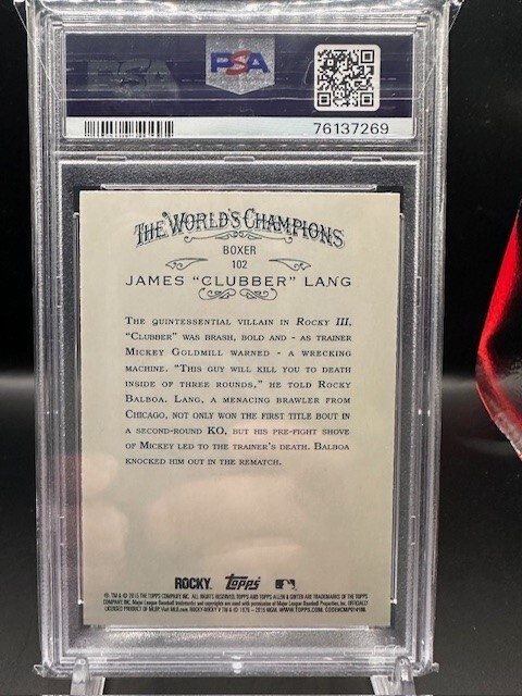 2015 Topps Allen & Ginter #102 James "Clubber" Lang PSA 9 | eBay