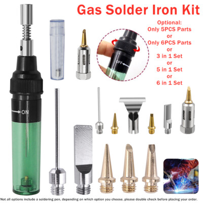 Cordless Gas Blow Torch Ignition Butane Gas Soldering Iron Kit Welding ...
