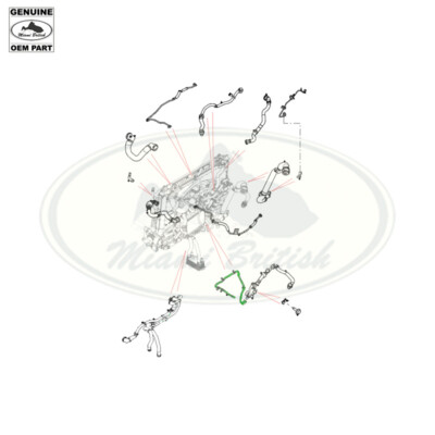 LAND ROVER WATER INLET HOSE HOSE RANGE VELAR F-PACE LR093723 T4A17515 ...