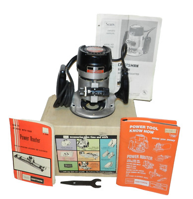 Craftsman Router Model 315-17381 USA 1 Hp. Sears w/Case WORKS GREAT | eBay