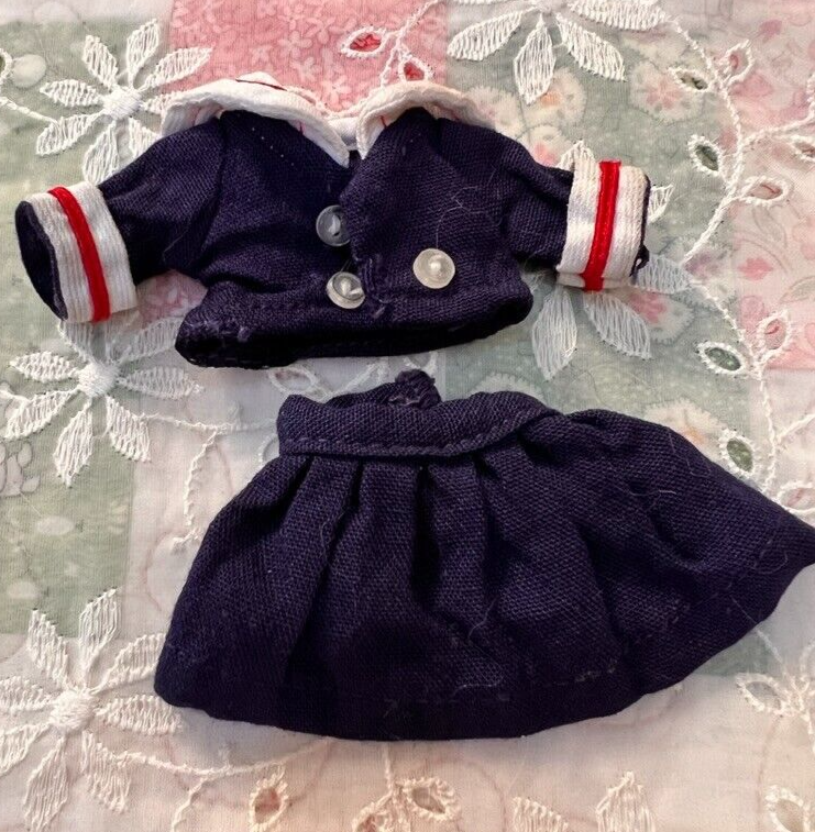 Vintage Penny Brite Sailor Suit Skirt Top Red White Blue Anchors Away ...