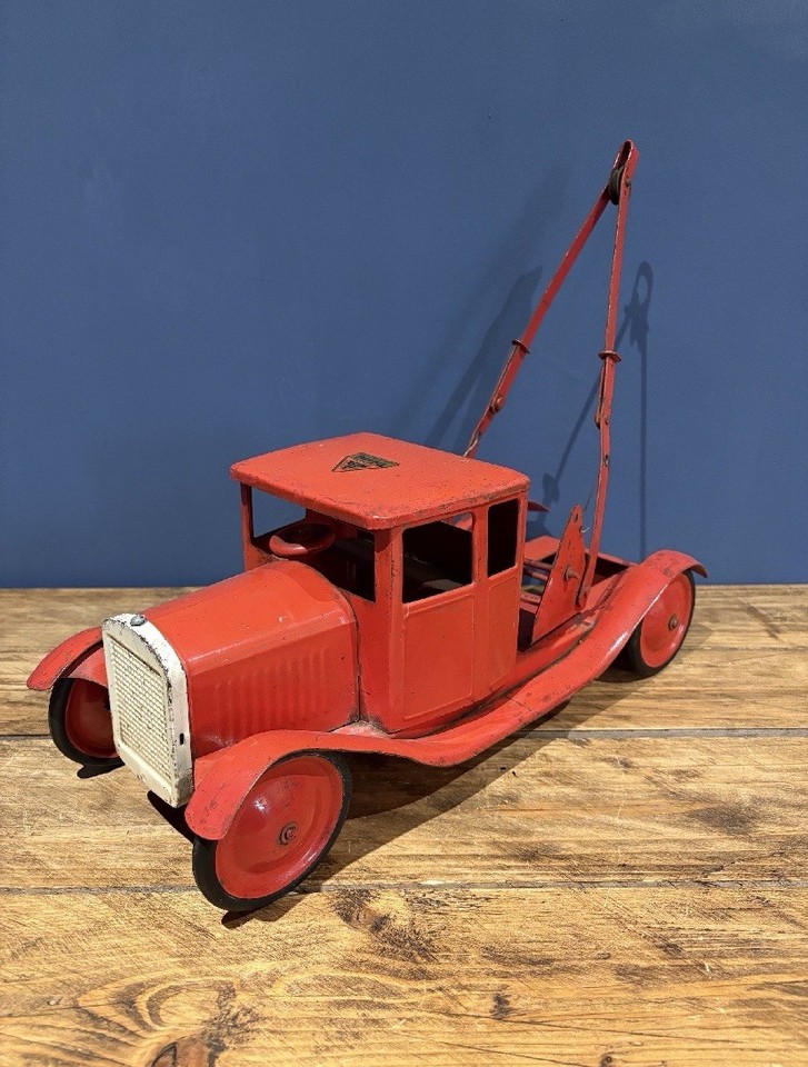 Large Vintage Triang Red Recovery Tow Truck In Red | eBay UK