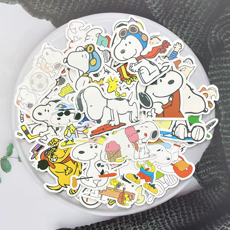 100pc SNOOPY- CHARLIE BROWN INSPIRED Stickers - Locker, Truck, Laptop ...