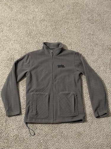 Vintage Quicksilver Zip Up Fleece Track Jacket Men's Size Medium Gray ...