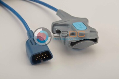 Nihon Kohden Compatible SP02 Sensor Adult Finger Soft Shell Cable TL ...