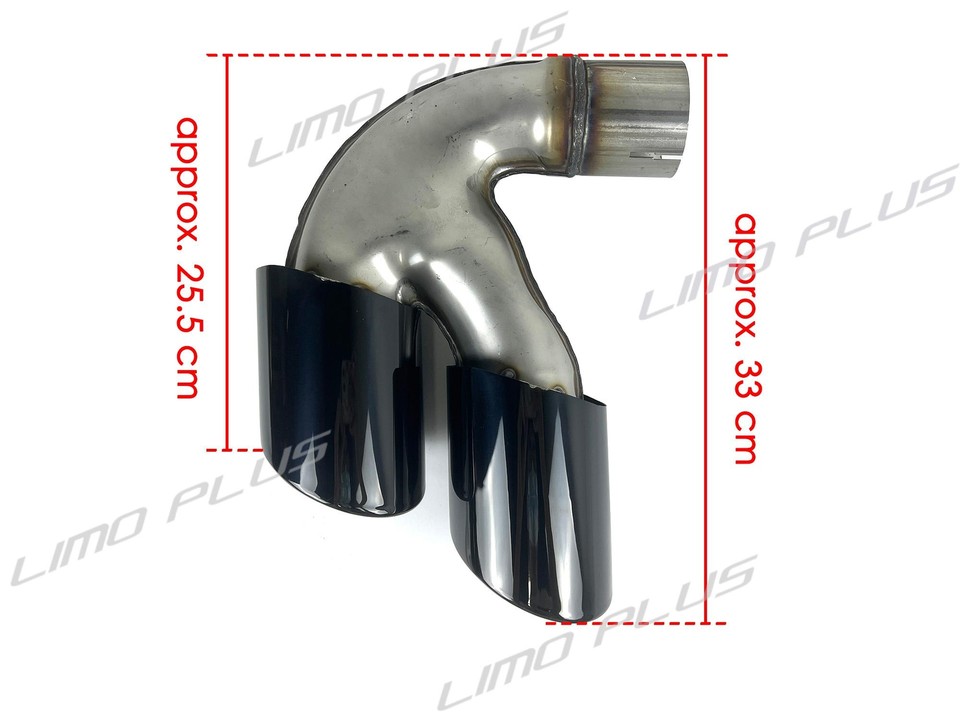 Gloss Black Exhaust Tips Replace for BMW X5 G05 X6 G06 X7 G07 40i ...