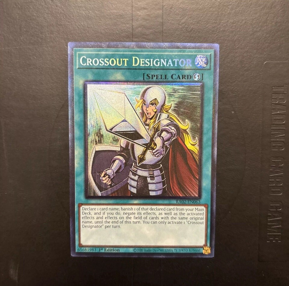 Crossout Designator 1st Edition Prismatic Collector's Rare RA02-EN063 ...