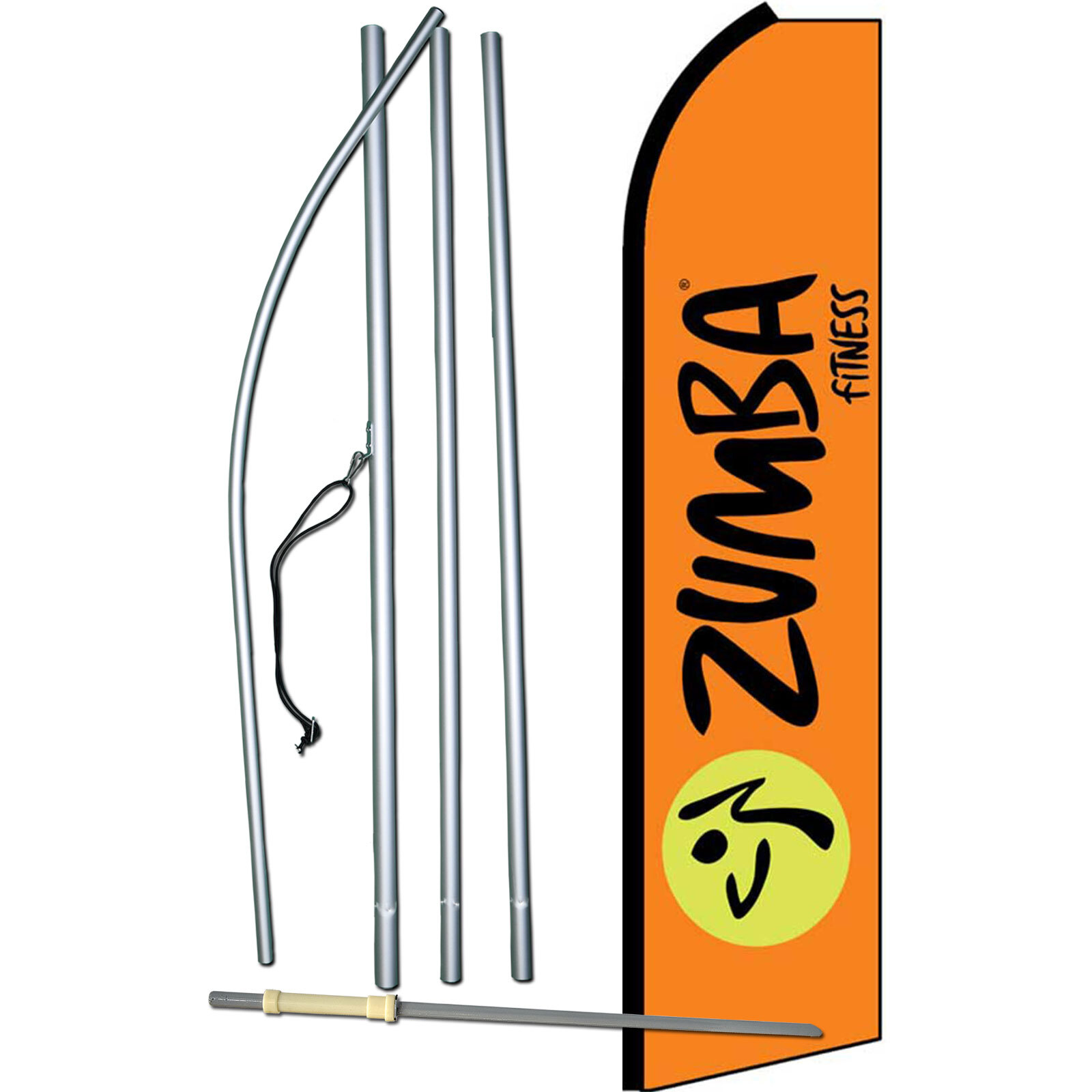 Zumba Fitness Complete Swooper Flag Bundle | eBay