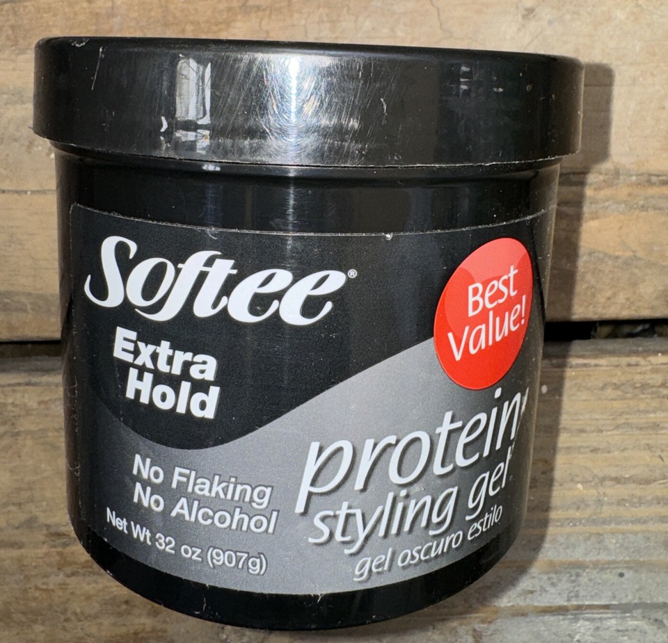 Softee Extra Hold Protein Styling Gel 32oz No Flaking&Alcohol With Nice ...