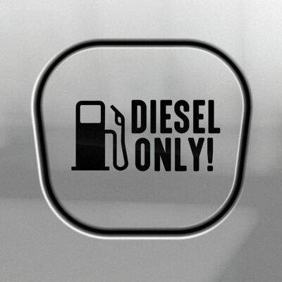 DIESEL ONLY Sticker 120mm fuel cap door 4x4 4wd ute truck decal | eBay ...