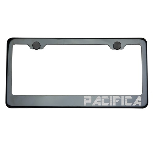 Titanium Gun Metal License Plate Frame PACIFICA Laser Etched Metal ...