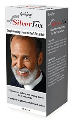 Silver Fox Men's Silver And Gray Beard Brightener For Caucasian Hair ...