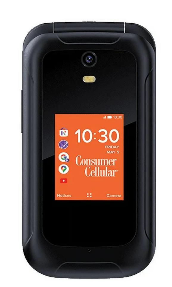 New Consumer Cellular Iris Flip Phone (8GB) 5.0MP Camera 4G LTE (GSM Unlocked) | eBay