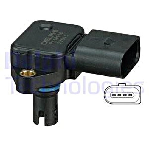 Intake Manifold Pressure Sensor DELPHI Fits VW SEAT SKODA AUDI Bora ...