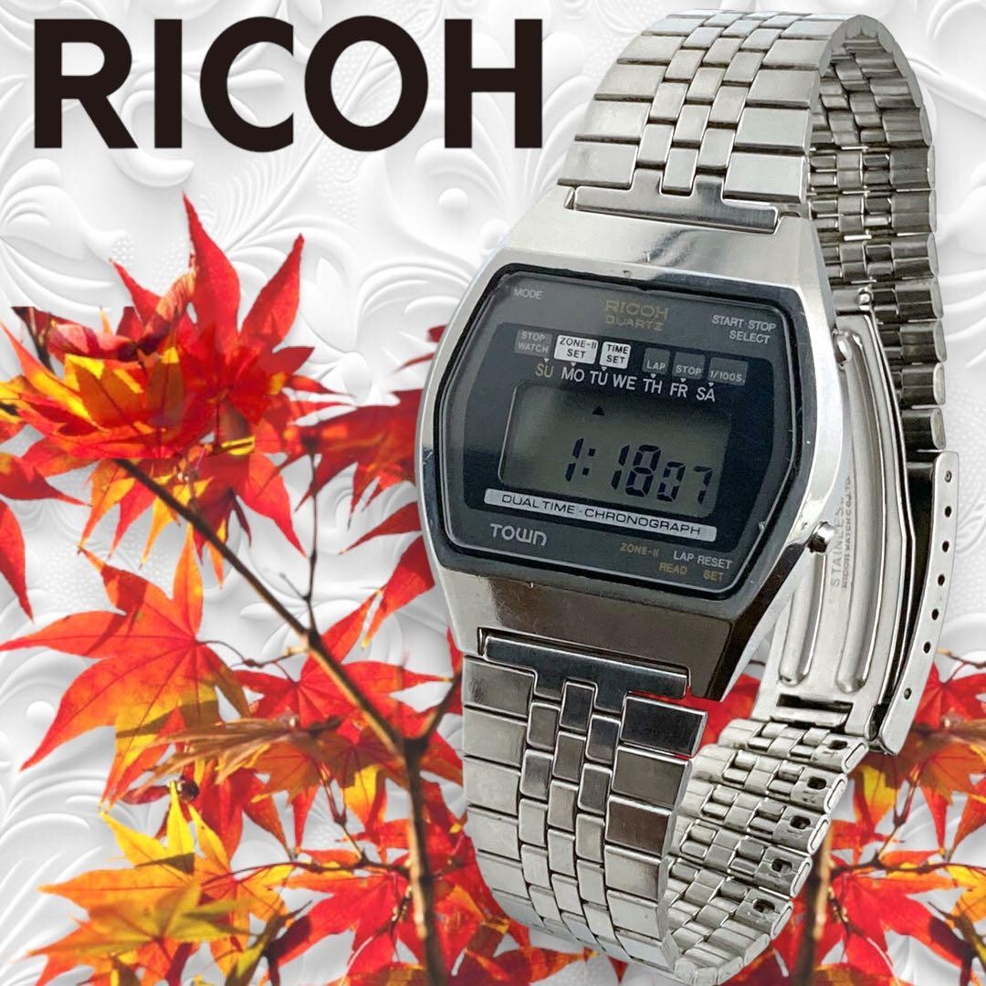 Ricoh Digital Watch Wristwatch Rare Vintage Collectib… - Gem