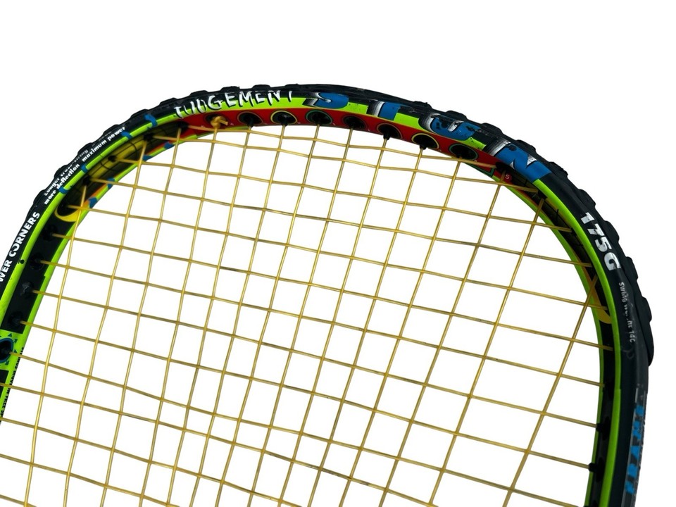 E-Force Judgement Racquetball Racquet 3 5/8 Long String 175g Tri-Carbon ...