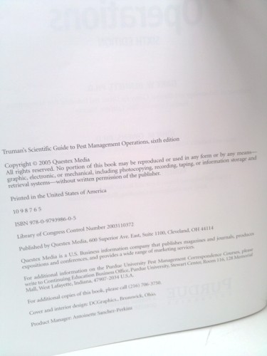 Truman's Scientific Guide to Pest Management Operations, Sixth Edition ...