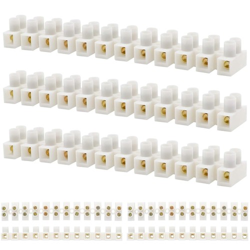 12 Position Terminal Block Set White Flame Retardant For Power Supply ...