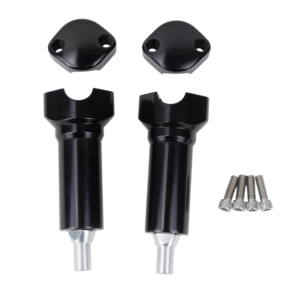 1" Bar 5" Black Riser Kit for Harley Softail Bad Boy FLSTS FXSTS FLSTSC ...