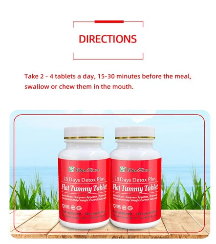 28 Days Detox Plus Flat Tummy Tablet For Women Health Weight Loss ...