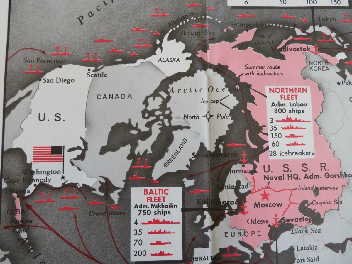 Cold War Russia Map