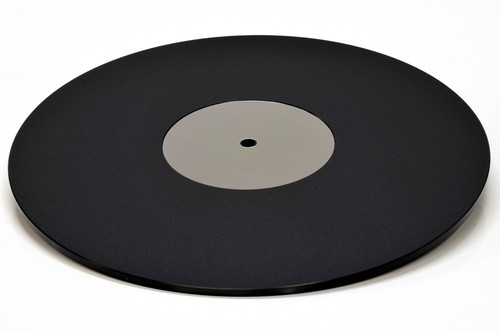 Matt Black & Mirror Audiophile Acrylic Turntable Platter Mat for ...