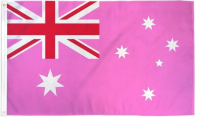 Australia Pink 3x5ft Poly Flag LGBTQ Gay Lesbian Rainbow Pride Activist ...