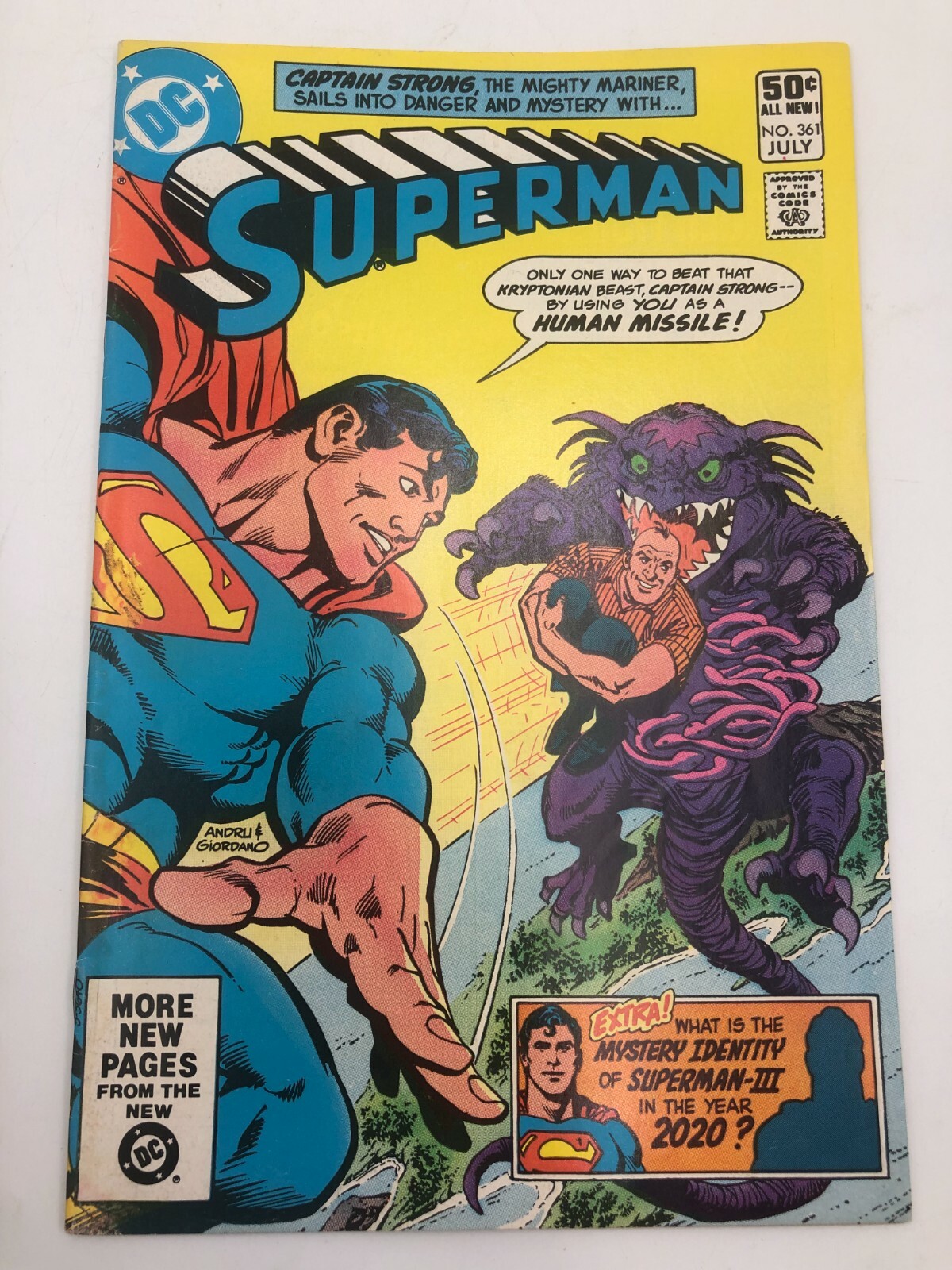 Superman #361 (1981) DC Comic Book HIGH GRADE Captain Strong | eBay