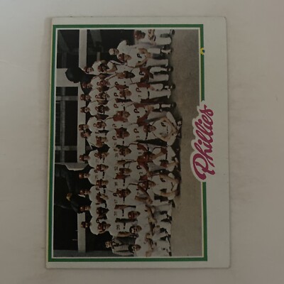 1978 Topps Baseball Philadelphia Phillies Team Card #381 | eBay