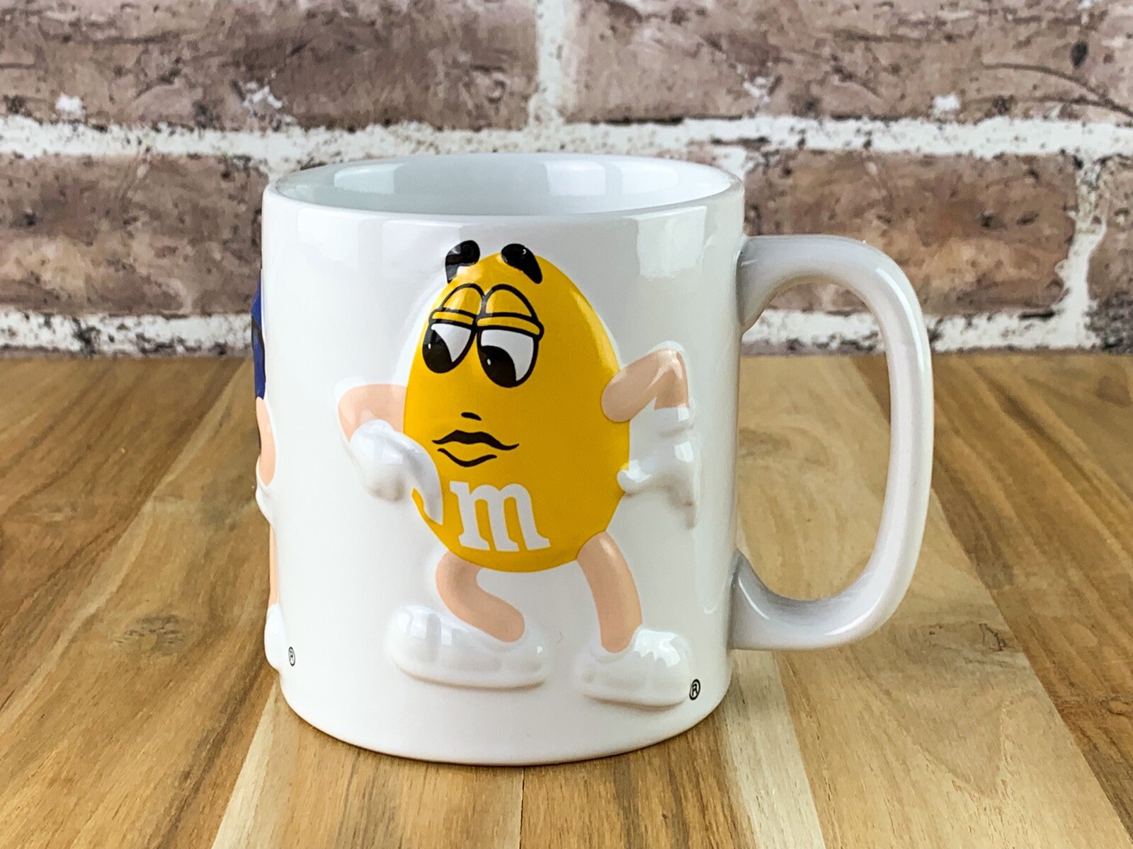 M&M Red Yellow Blue Vintage 3D Character Coffee Tea Mug Cup Mars Candy ...