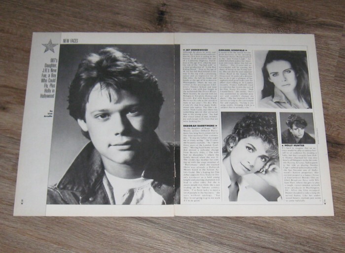 Jay Underwood | Deborah Barrymore TWO magazine clippings pages PHOTO ...