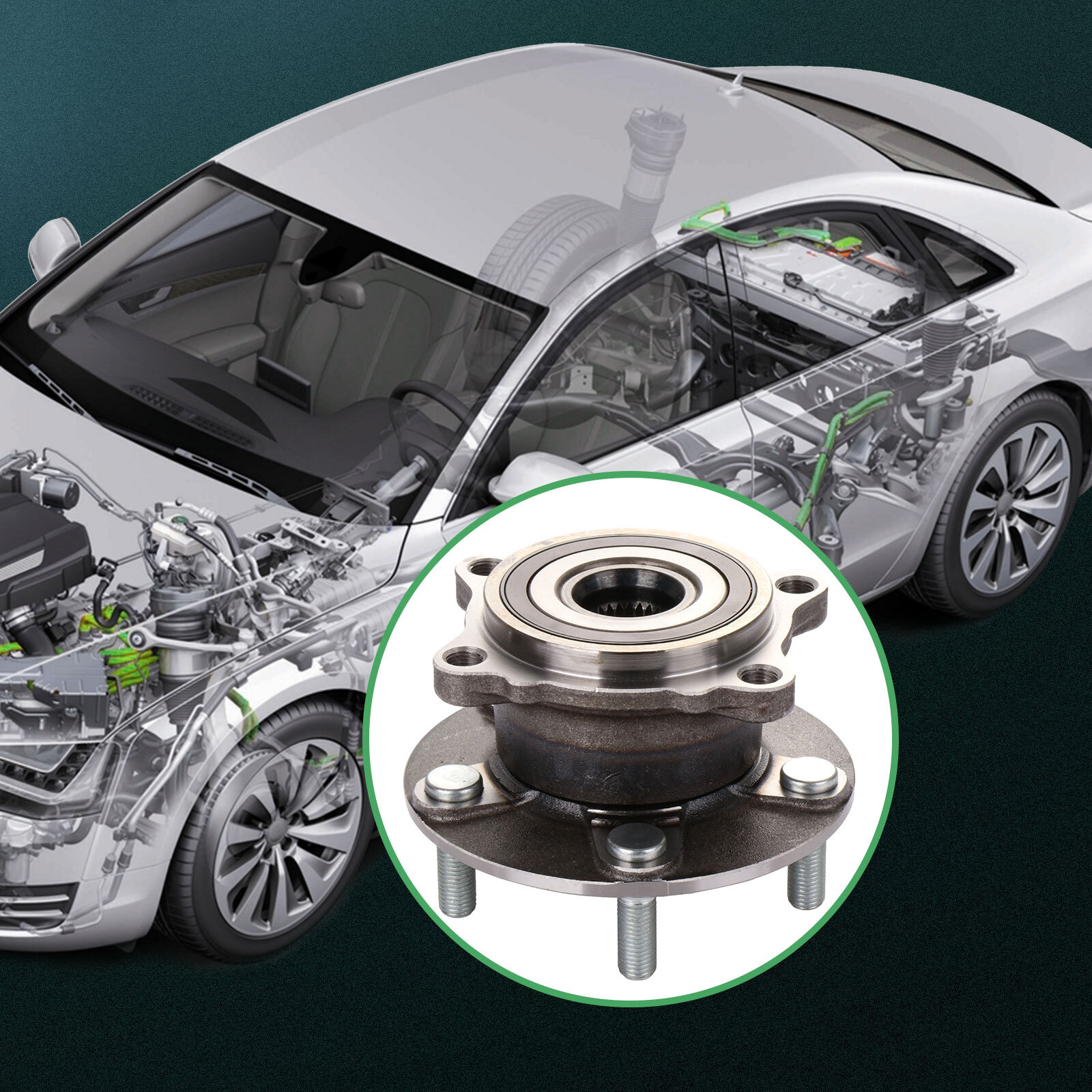 2x For 08-15 Mitsubishi Lancer Outlander Rear Wheel Bearing Hub ...