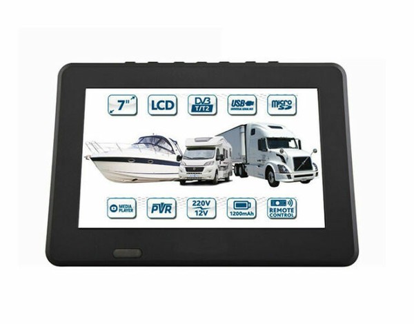 Motorhome Caravan Boat 12v 7" Inch Portable LCD Freeview TV 12 Volt USB ...