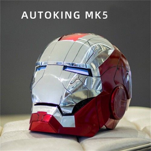 2024 Gift AUTOKING Iron Man MK5 1:1 Helmet Wearable Voice-control Mask ...