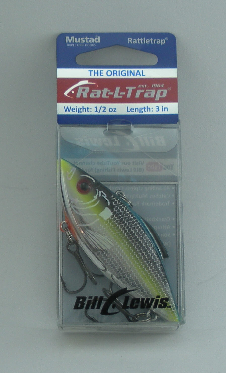 Bill Lewis RT506 Original Rat-L-Trap Rattle Trap Lure 3" 1/2 oz Sexy ...