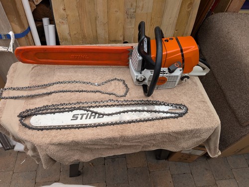 STIHL MS461 Pro Chainsaw Powerful 76.5cc 6HP 24" Bar & Sugihara 20" Bar ...