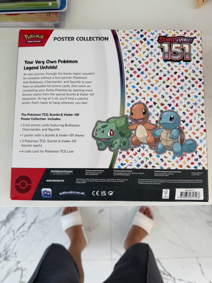 Nintendo Pokémon TCG Scarlet & Violet 151 Poster Collection Box - 3 ...