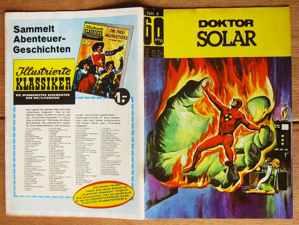 Doktor Solar, Nr. 8, Bildschriften Verlag, BSV, Gold Key 1967, Guter ...