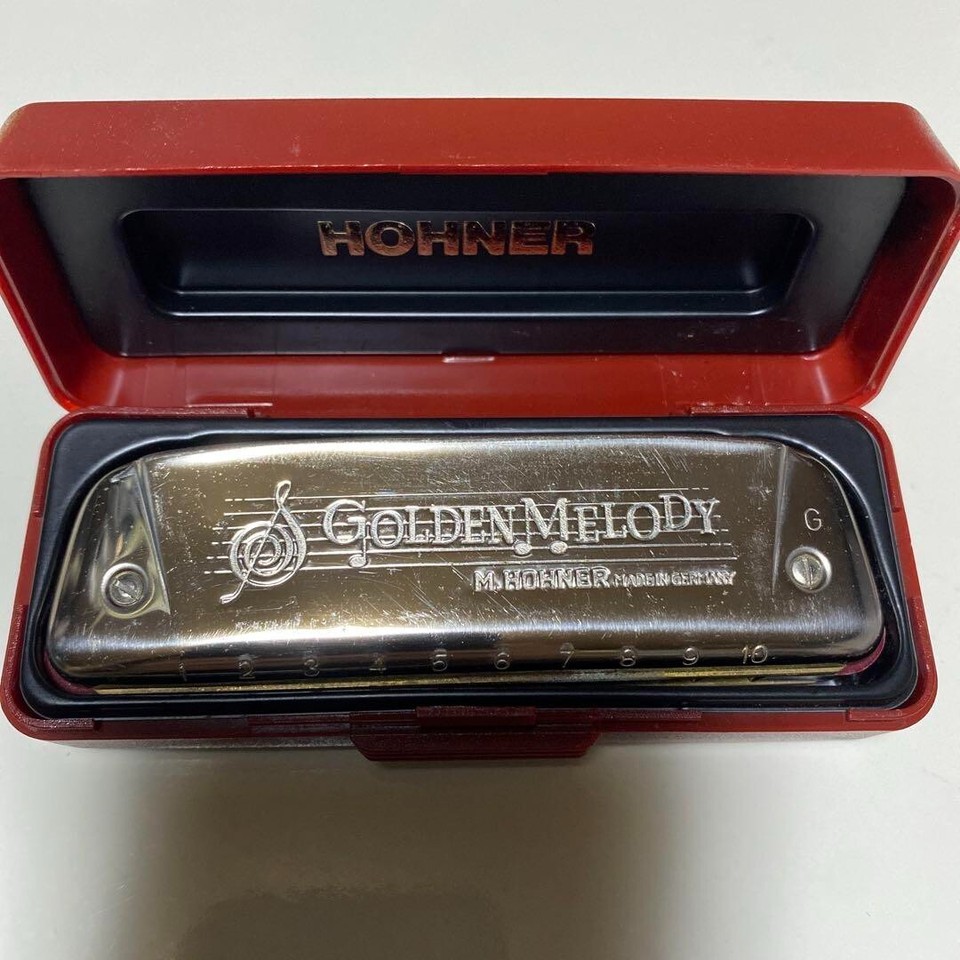 Hohner Golden Melody No.542 Harmonica Key of G 10 holes musical ...
