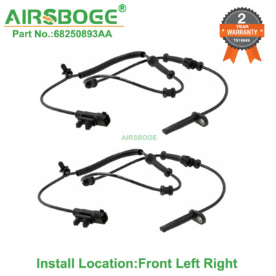 2X Front Left Right ABS Wheel Speed Sensor For Dodge Durango Jeep Grand ...