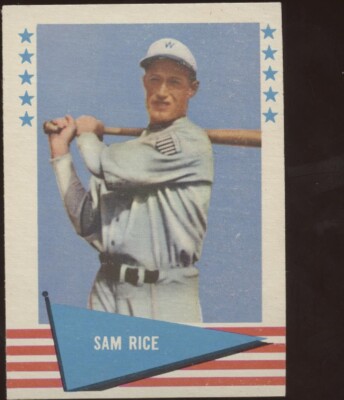 1961 Fleer Baseball #70 Sam Rice | eBay