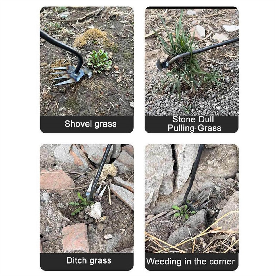 Hand Weeder Rake Weeding Weed Remover Puller Manual Tool Garden ...