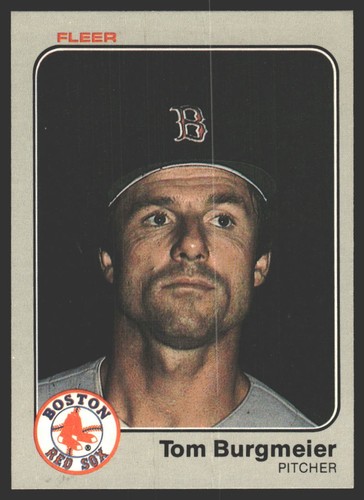 Tom Burgmeier #180 1983 Fleer Boston Red Sox | eBay